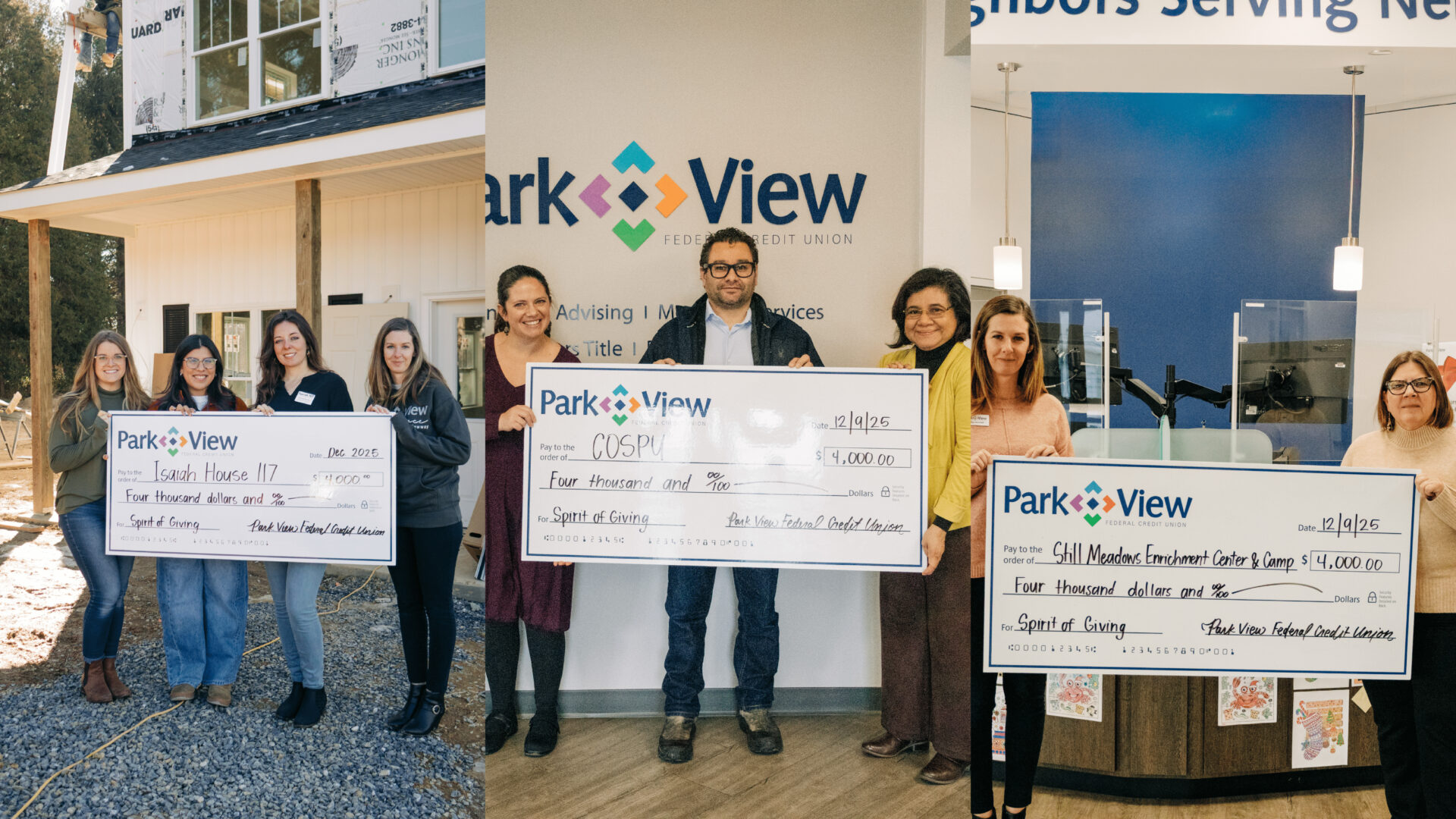 Park View Federal Credit Union Donates $12,000 to Local Nonprofits ...
